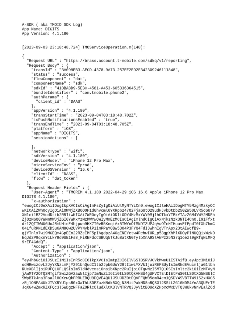 DIGITS TMOLog | Download Free PDF | Ios | I Phone