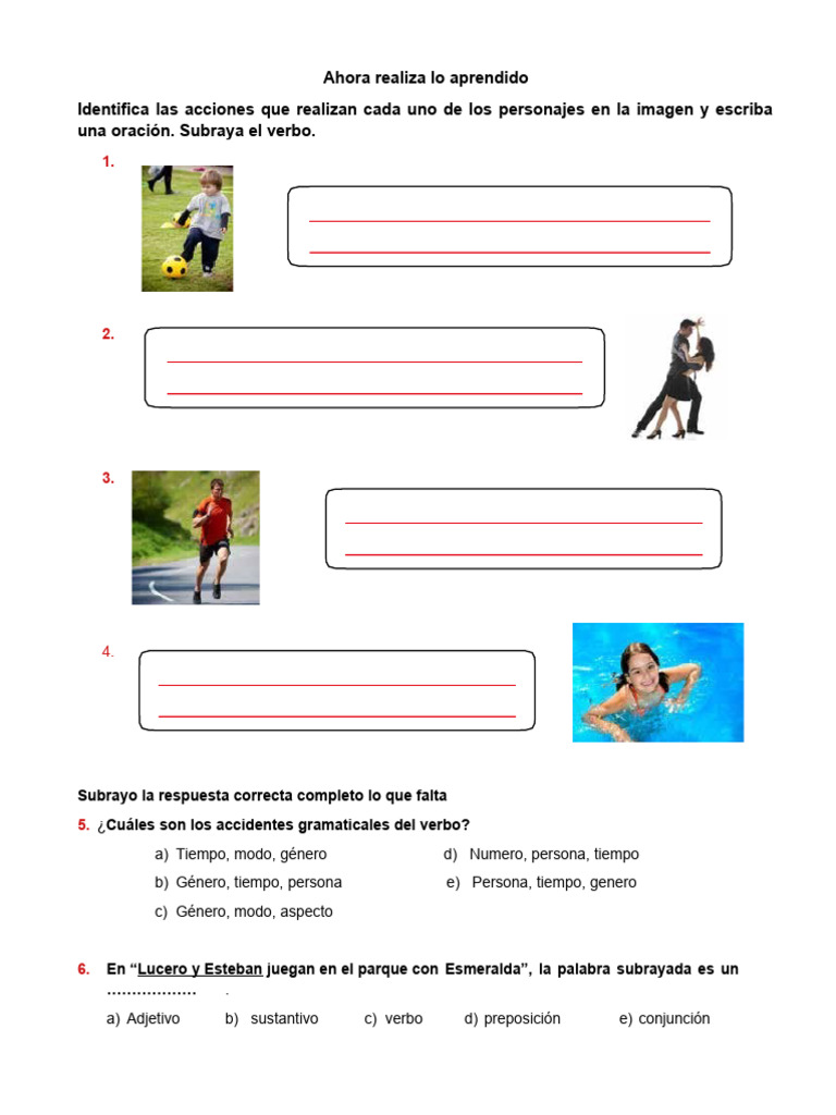 Leng Eval Parc 1 | PDF | Verbo | Sintaxis