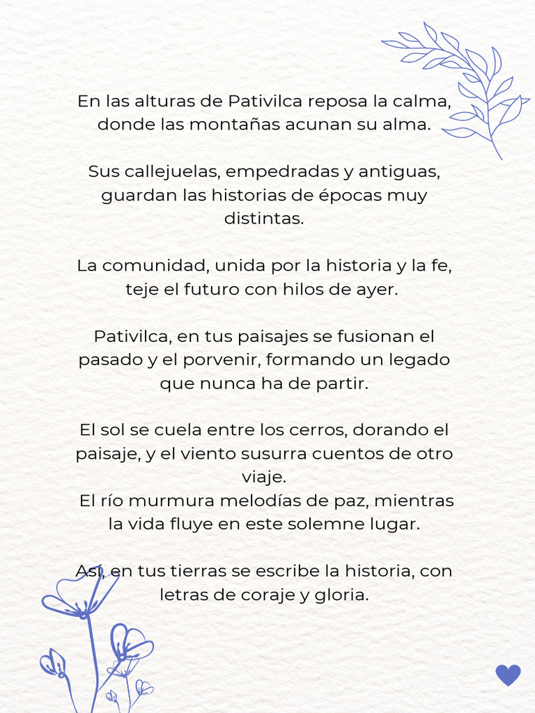 Poema A Pativilca | PDF