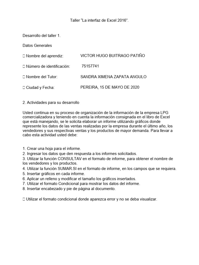 Actividad-3 Excel | PDF | Microsoft Excel | Nutrición