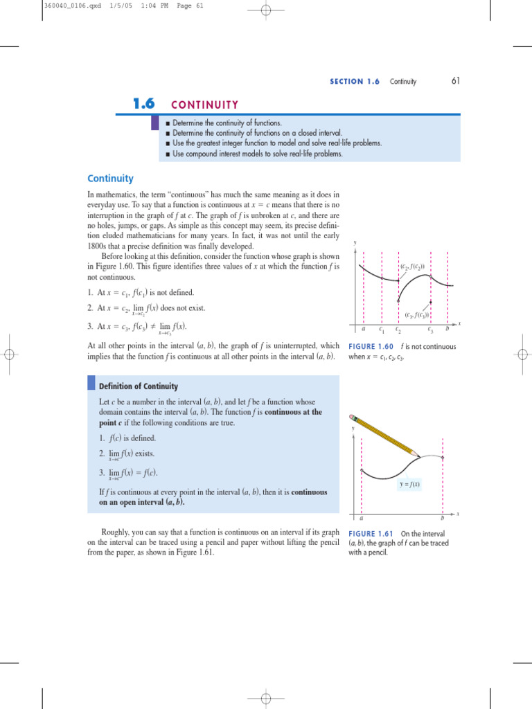 Page61 71 | PDF | Function (Mathematics) | Continuous Function