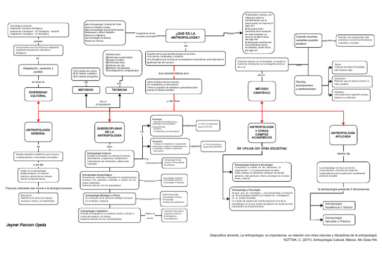 MAPA CONCEP Antropología Cultural Cap 1.drawio | PDF | Antropología | Etnografía