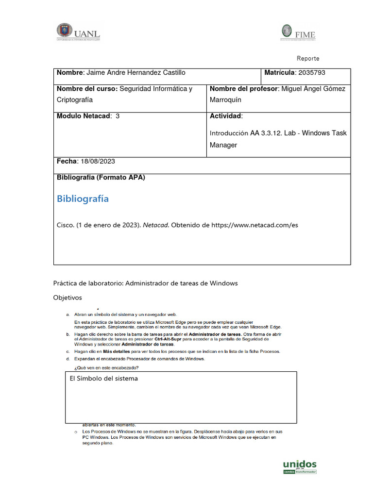 AA 3.3.12. Lab - Windows Task Manager - 2035793 | PDF | Microsoft Windows | Ingeniería Informática