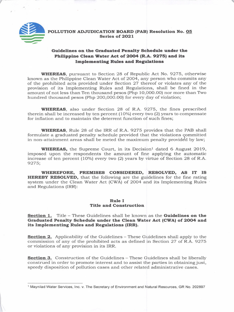 PAB Resolution 2021 05 Sample | PDF