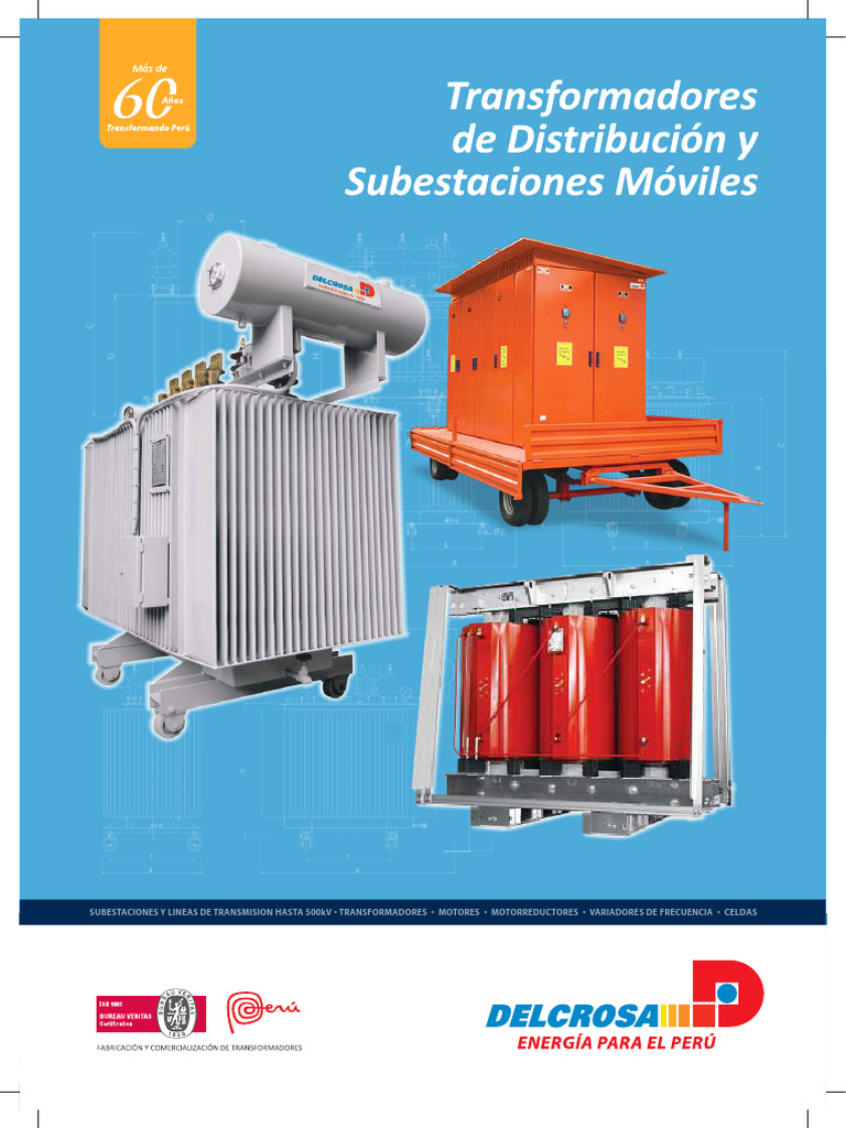 Catalogo - Transformadores Delcrosa | PDF | Transformador | Ingenieria Eléctrica