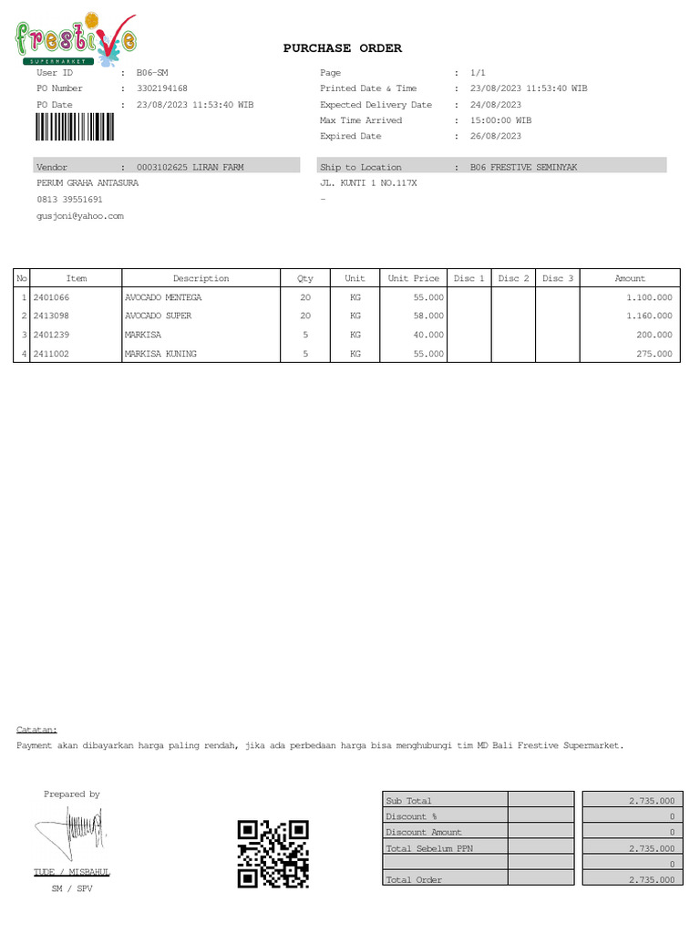 Liran Farm Kamis - Signed | PDF Liran Farm Kamis - Signed | PDF