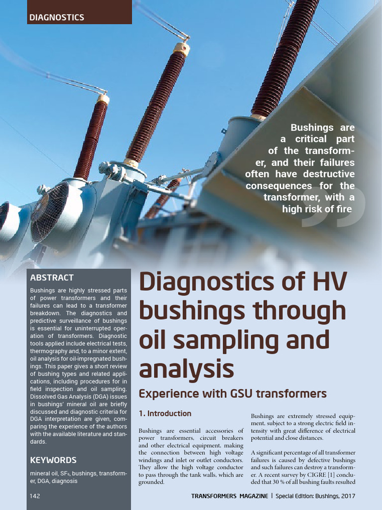 Bushings Monitoring Actis Maina Tumiatti v4 Final | PDF | Electricity ...
