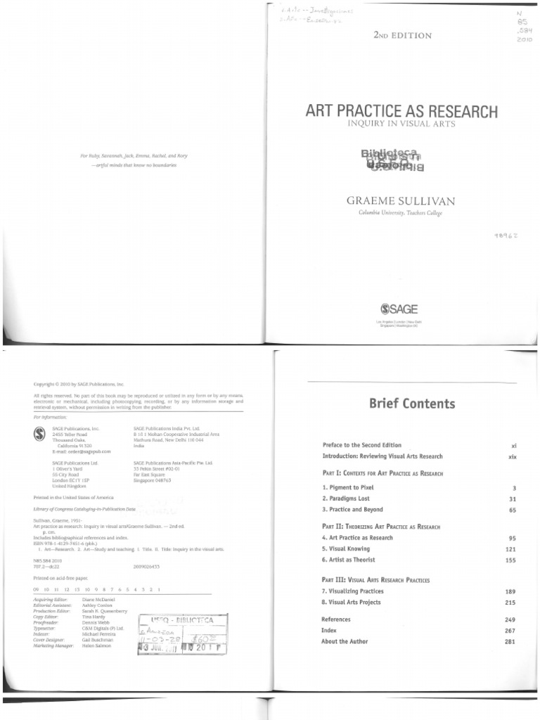 Graeme Sullivan, Artist As Theorist | PDF