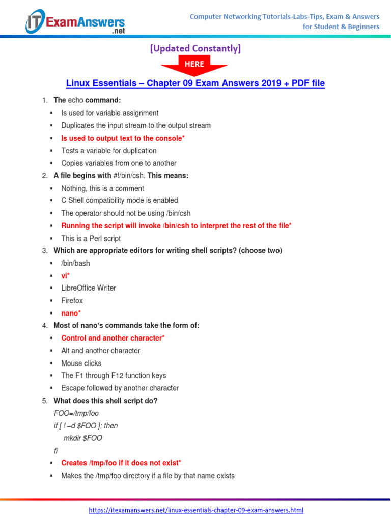 Linux Essentials Chapter 9 | Download Free PDF | Control Flow ... Linux Essentials Chapter 9 | Download Free PDF | Control Flow ...