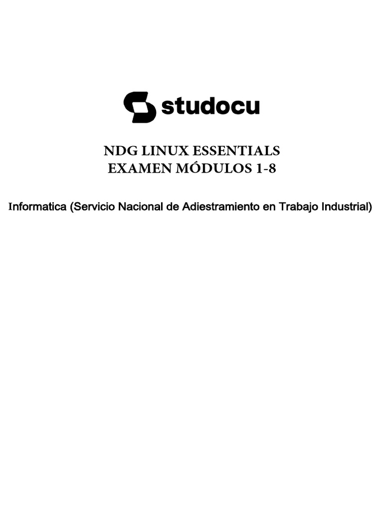 Parcial Modulos 1 8 - Linux | PDF | Distribución de Linux | Software libre