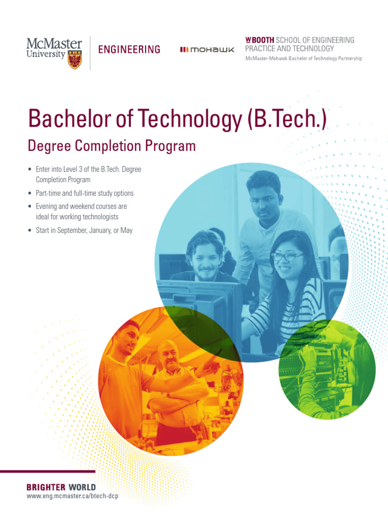 McMaster Engineering BTech DCP 2023 | PDF | Academic Degree ...