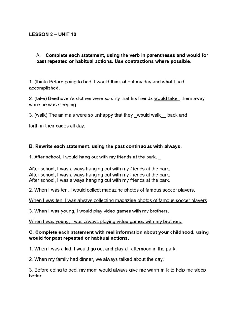 Lesson 2 - Unit 10 | PDF | Language Arts & Discipline | Art