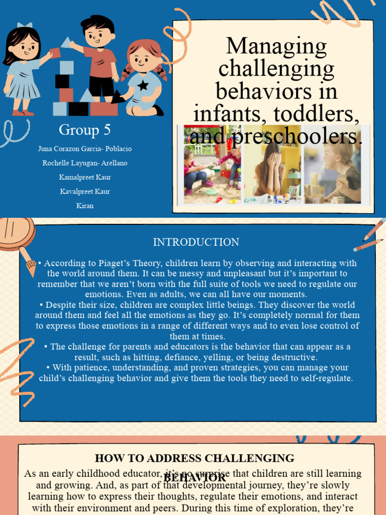 Managing Challenging Behaviors in Infants Toddlers and Preschoolers ...