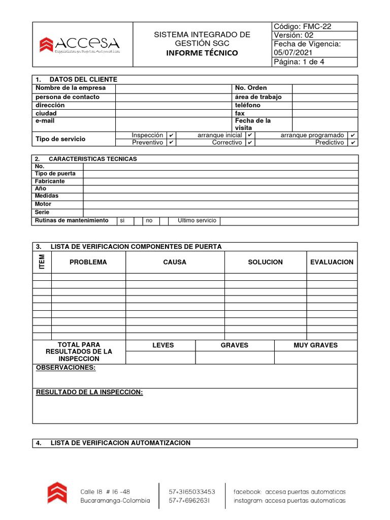 Formato Informe Tecnico 2021 | PDF | Informática | Ciencias de la Computación