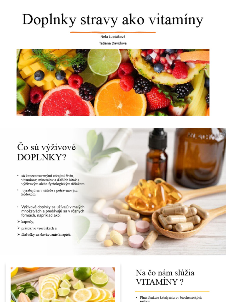 Prezentácia Vitamíny | PDF