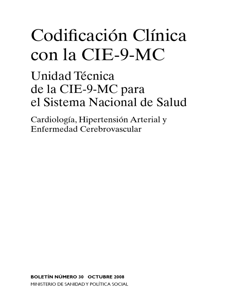 Cie 10 Hta | PDF | Hipertensión | Infarto de miocardio