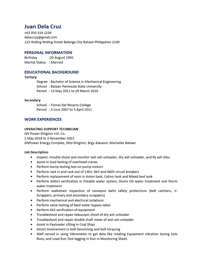 Sample Resume | PDF
