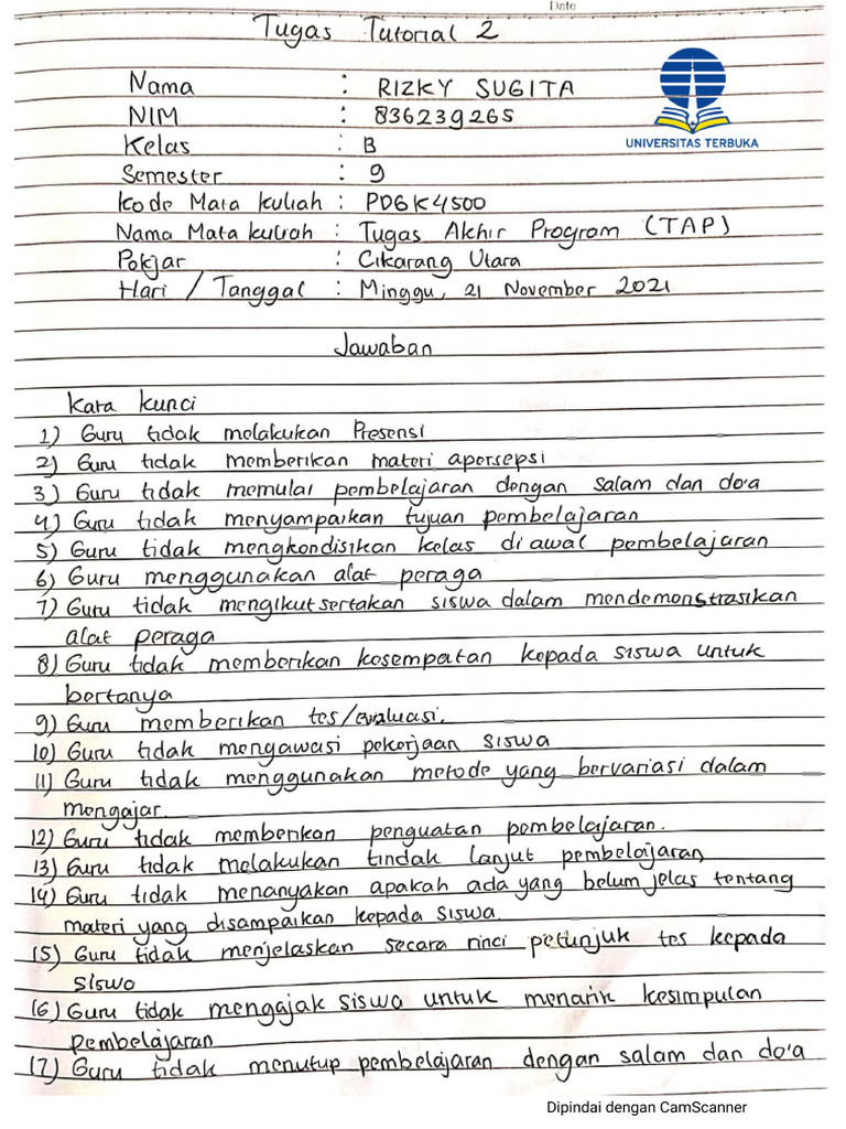 Tugas Tutorial 2 TAP UT2021 | PDF