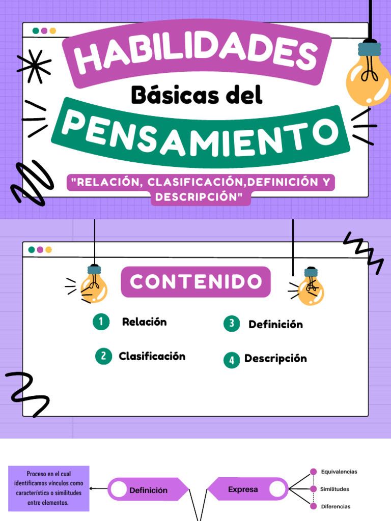 Habilidades Del Pensamiento | PDF | Concepto | Mente
