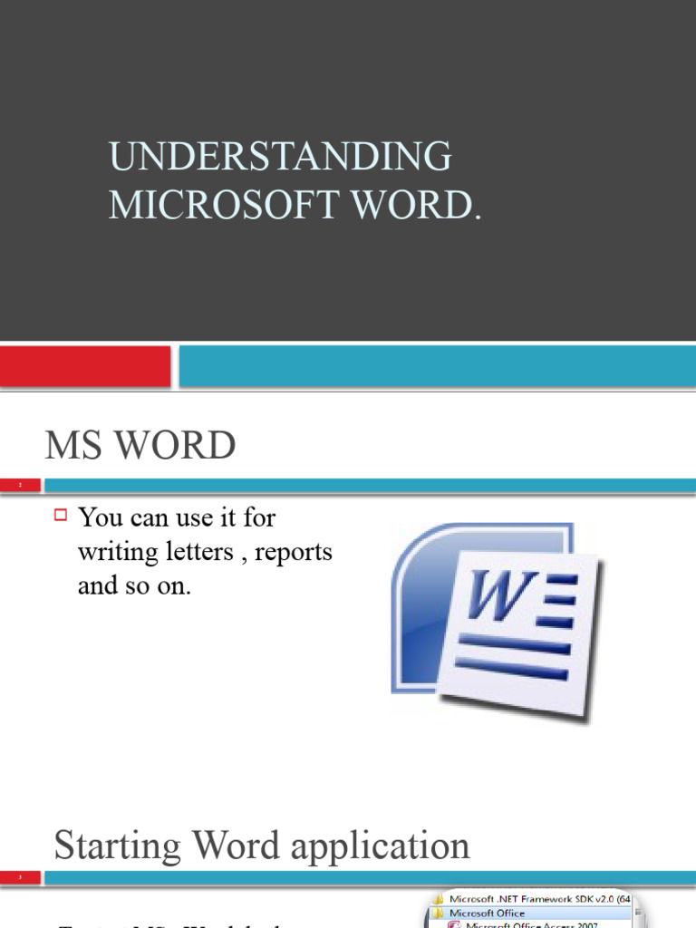 Understanding Microsoft Word | PDF | Microsoft Word | Letter Case