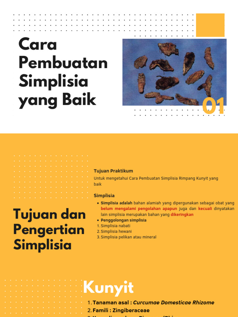 Cara Pembuatan Simplisia Yang Baik - Klmpk1 | PDF