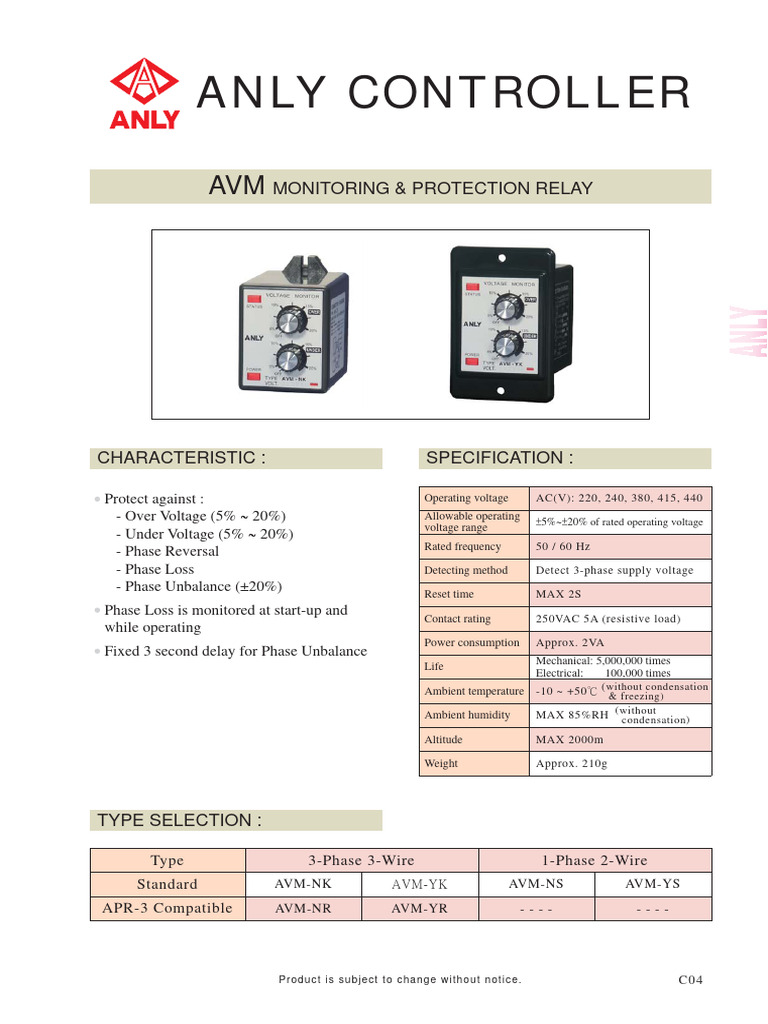 Avm Qa Download Free Pdf Alternating Current Relay