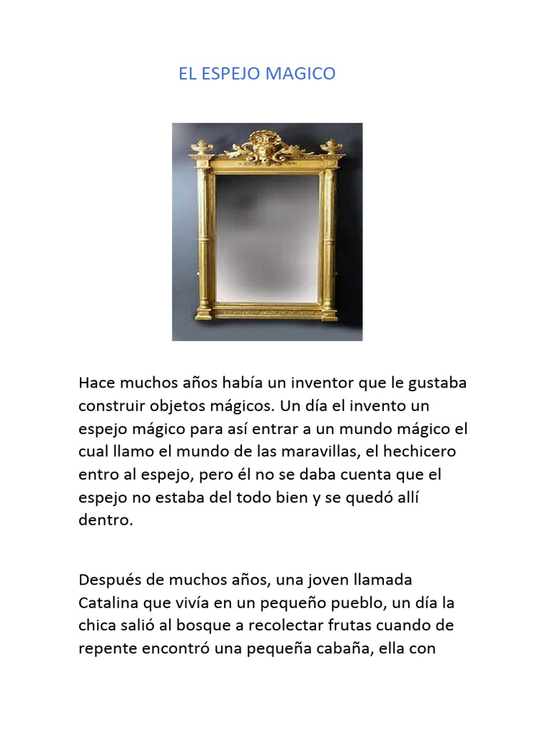 El Espejo Magico | PDF | Libros para adolescentes
