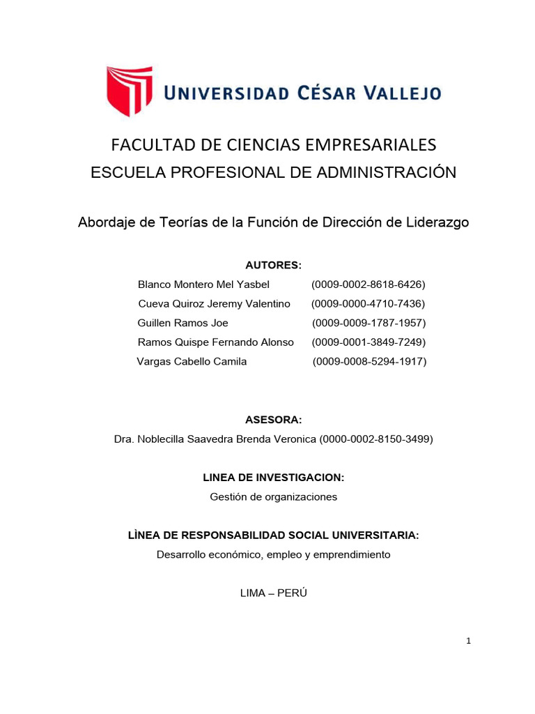 Borrador 1 1 PPPPPP | PDF | Liderazgo | Toma de decisiones