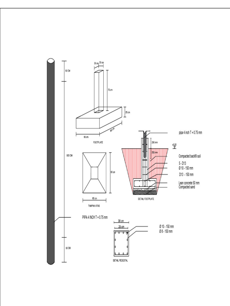 4-Inch Pipe Specifications and Backfill | PDF