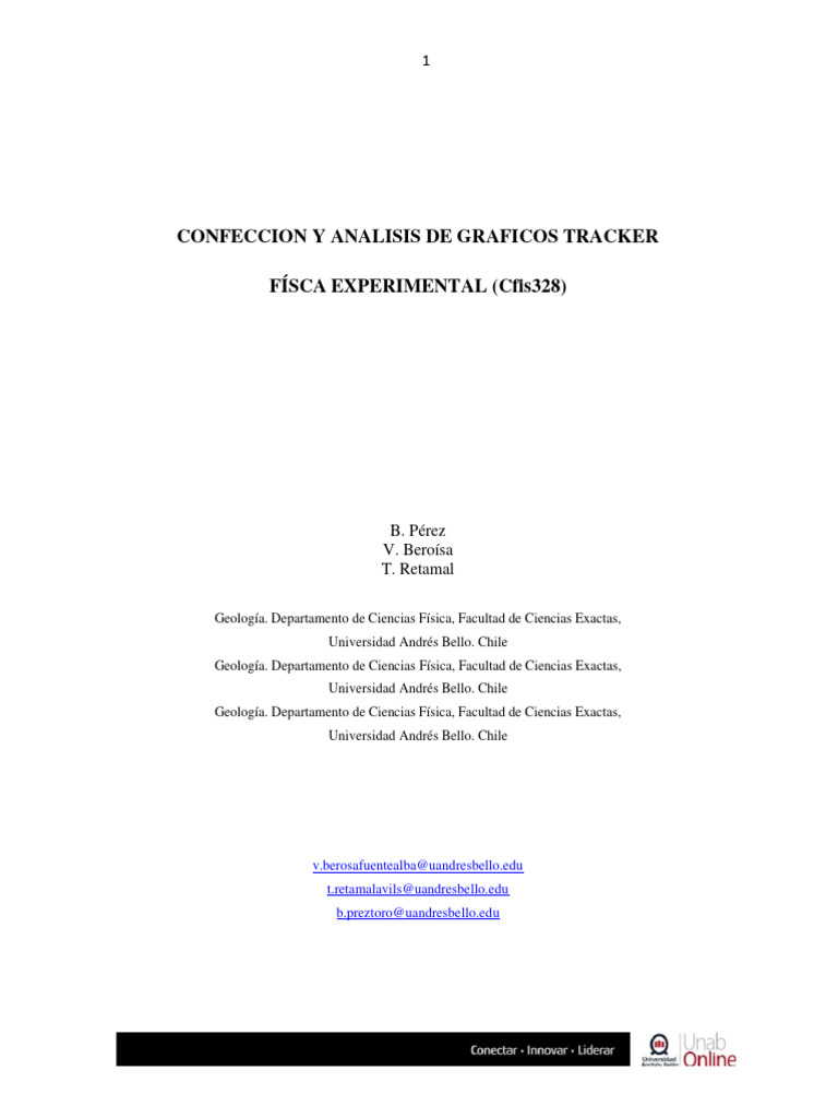 Análisis de Gráficos en Tracker | PDF | Física | Velocidad