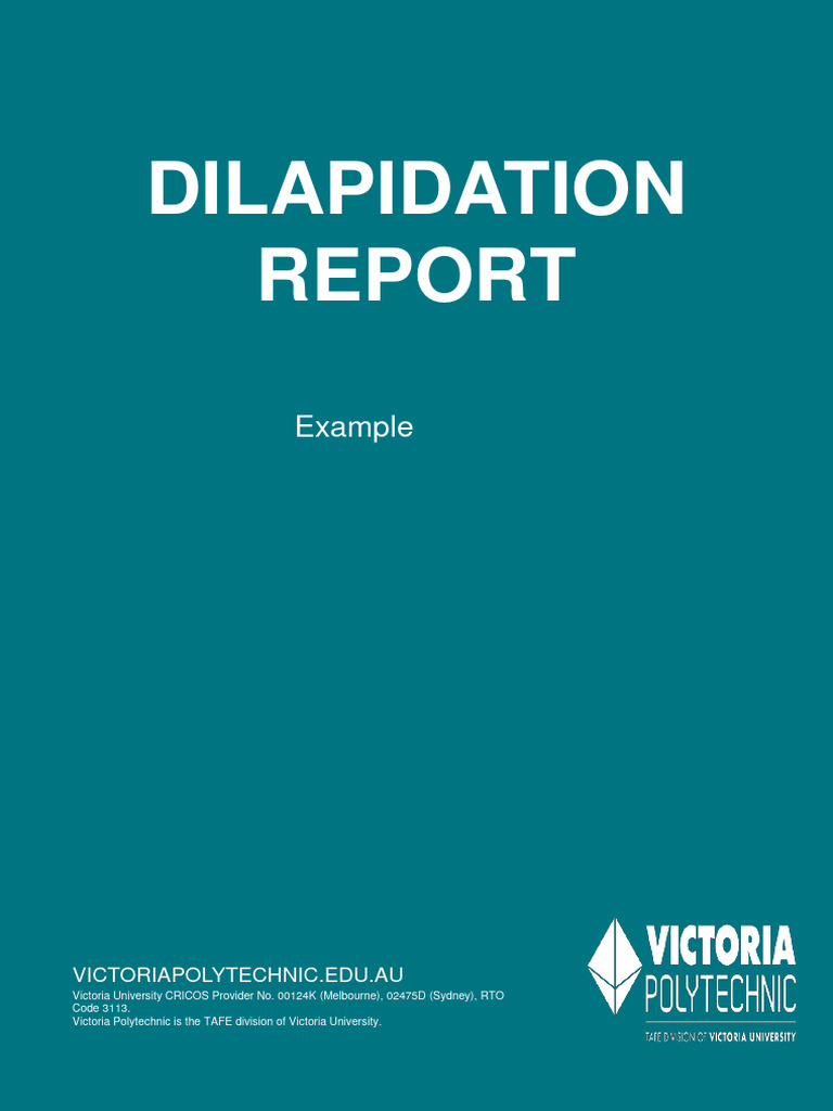 Dilapidation Report Example | PDF | Buildings And Structures ...