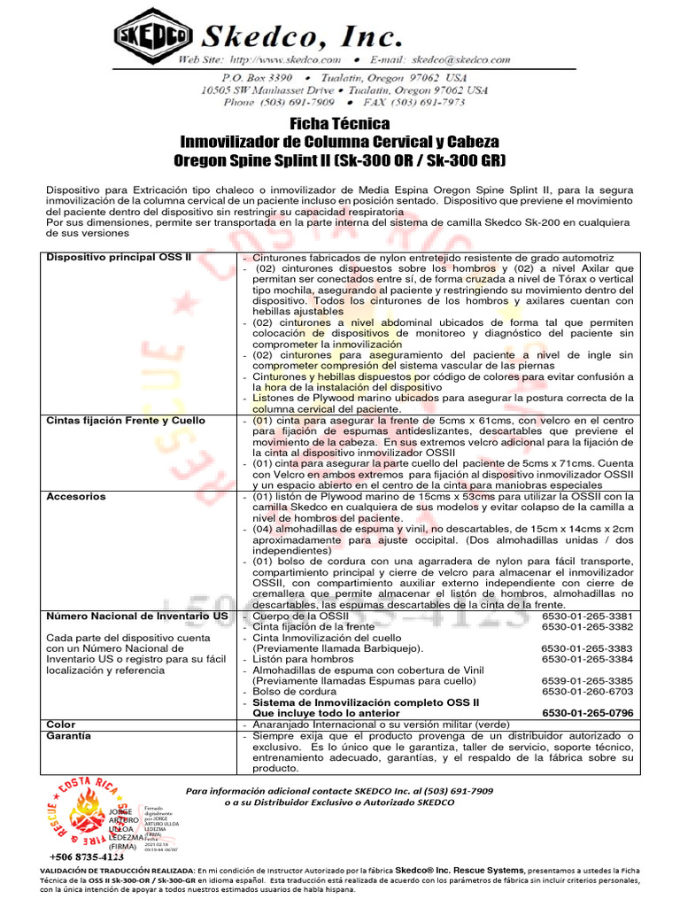 SK 300 Ficha Técnica 2021 | PDF