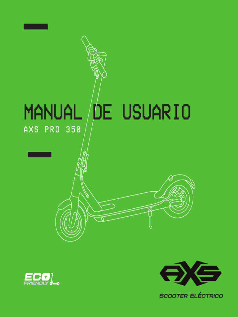 Manual de Usuario: Axs Pro 350 | PDF | Tornillo | Peatonal