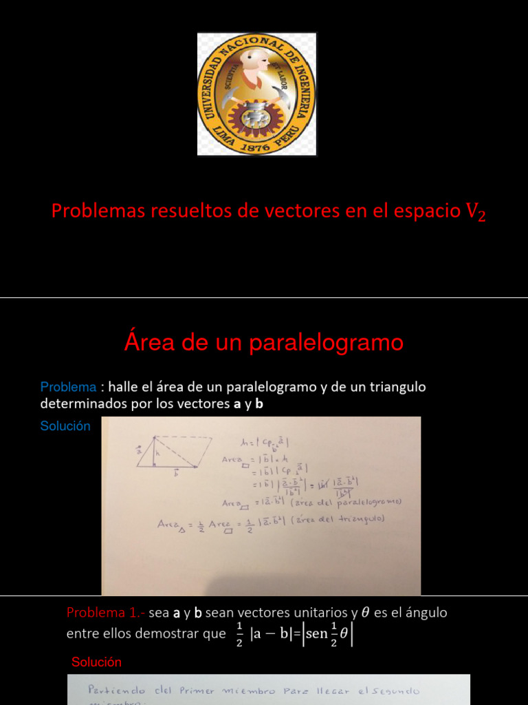 Problemas Resueltos de Vectores en R2 | PDF