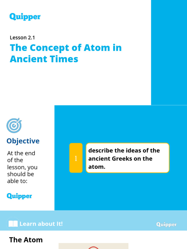 Physical Science SHS 2.1 The Concept of Atom in Ancient Times | PDF ...