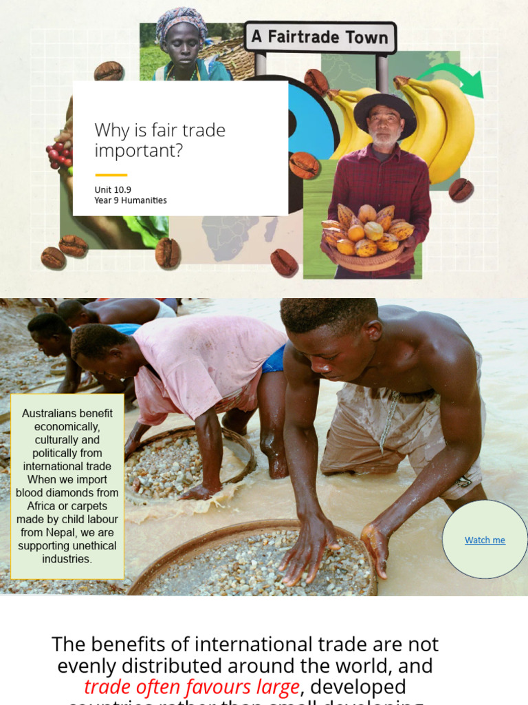 Why Is Fair Trade Important?: Unit 10.9 Year 9 Humanities | PDF | Fair ...