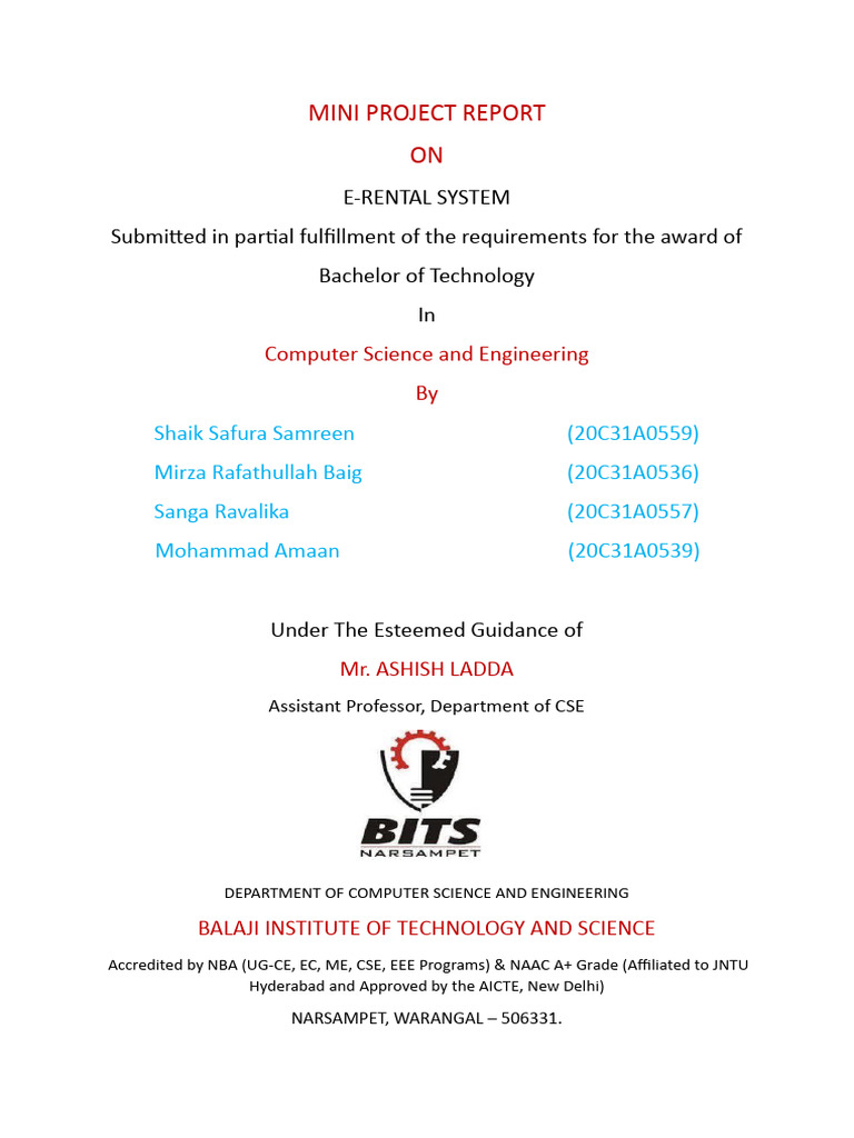 Mini Project Report | PDF | User (Computing) | Computing