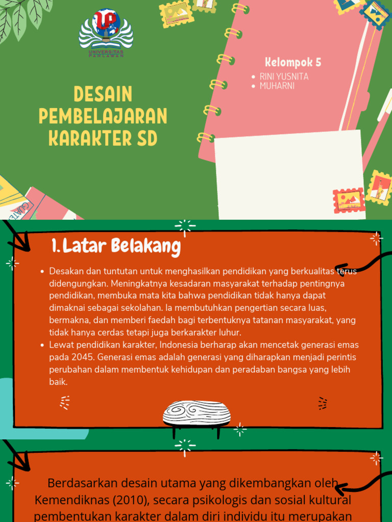 Desain Pembelajaran Karakter | PDF