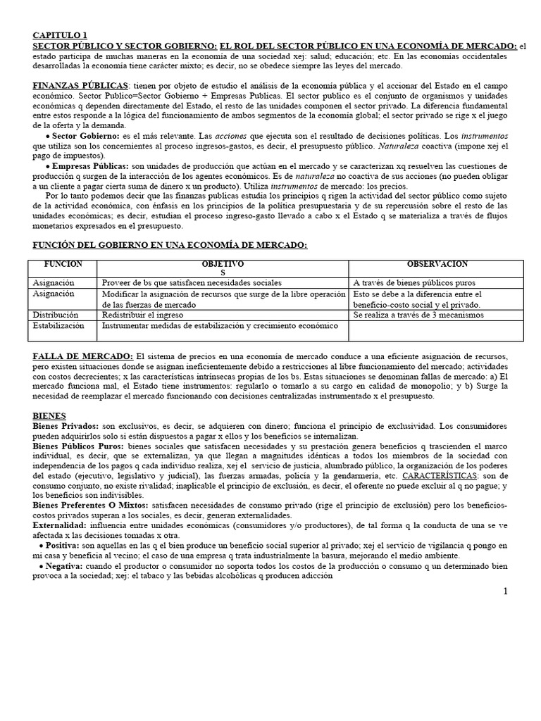 El Apunte de Dios Finanzas | PDF | Presupuesto | La política fiscal