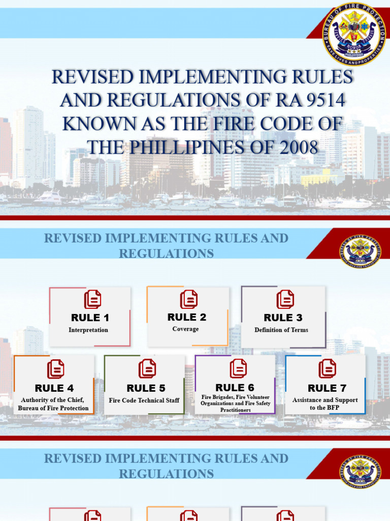 IRR Fire Code | PDF | Fire Safety | Safety