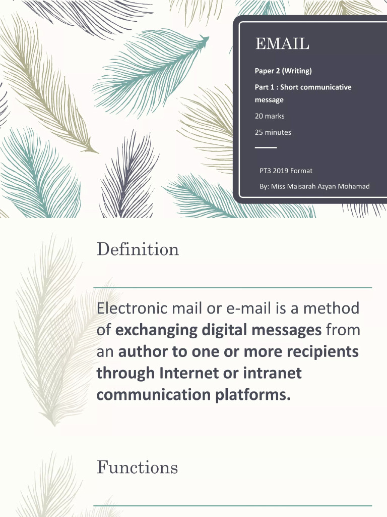 Writing An Email Pt3 Latest Format | PDF