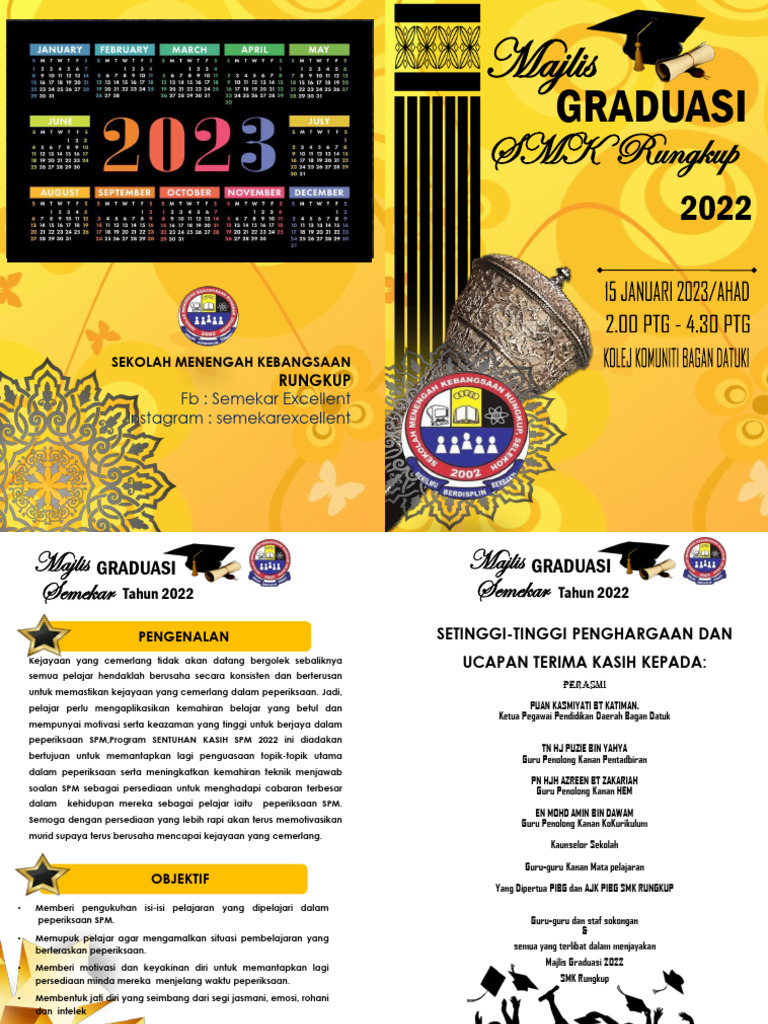 Majlis Graduasi Semekar 2022 | PDF