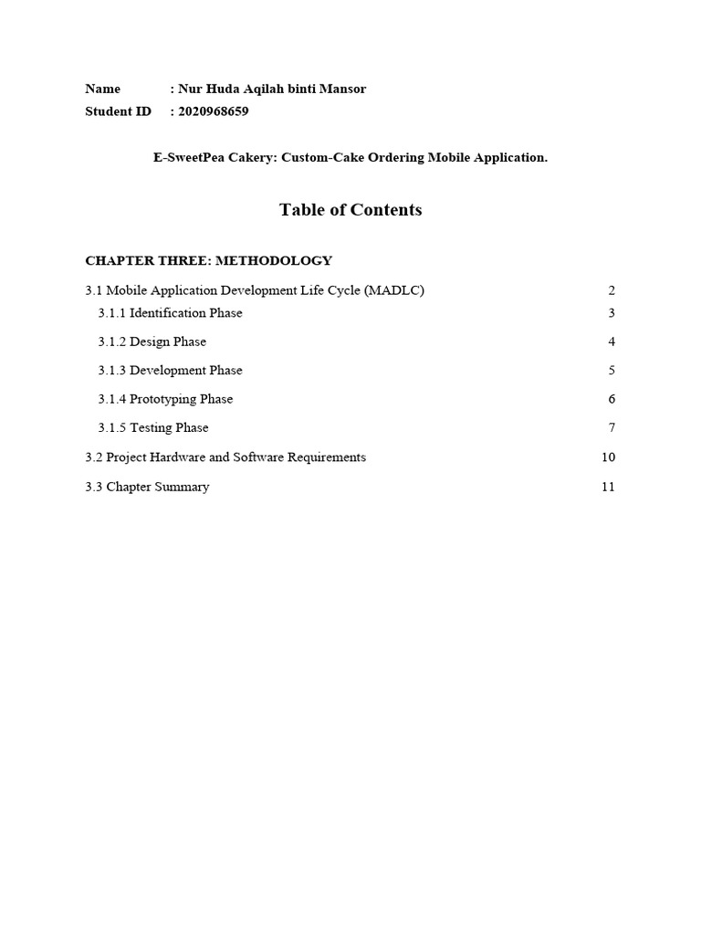 Chapter 3 - Draft - Nur Huda Aqilah | PDF | Software Prototyping | Usability
