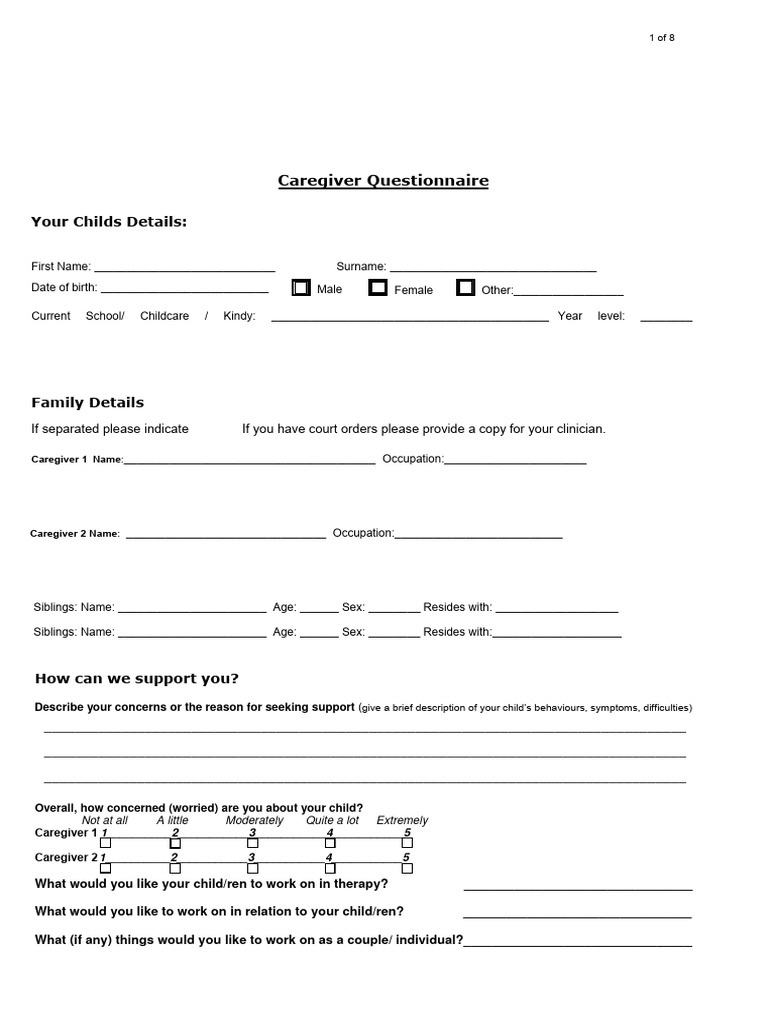 Intake Interview Child | PDF | Clinical Psychology | Confidentiality