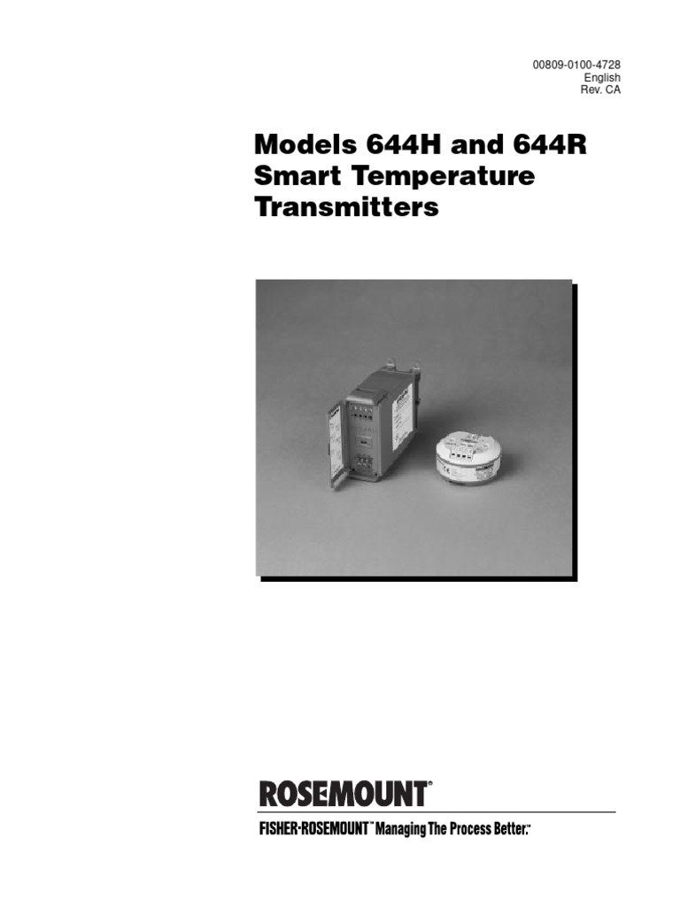 644H and 644R Smart TT Manual | PDF | Power Supply | Thermocouple