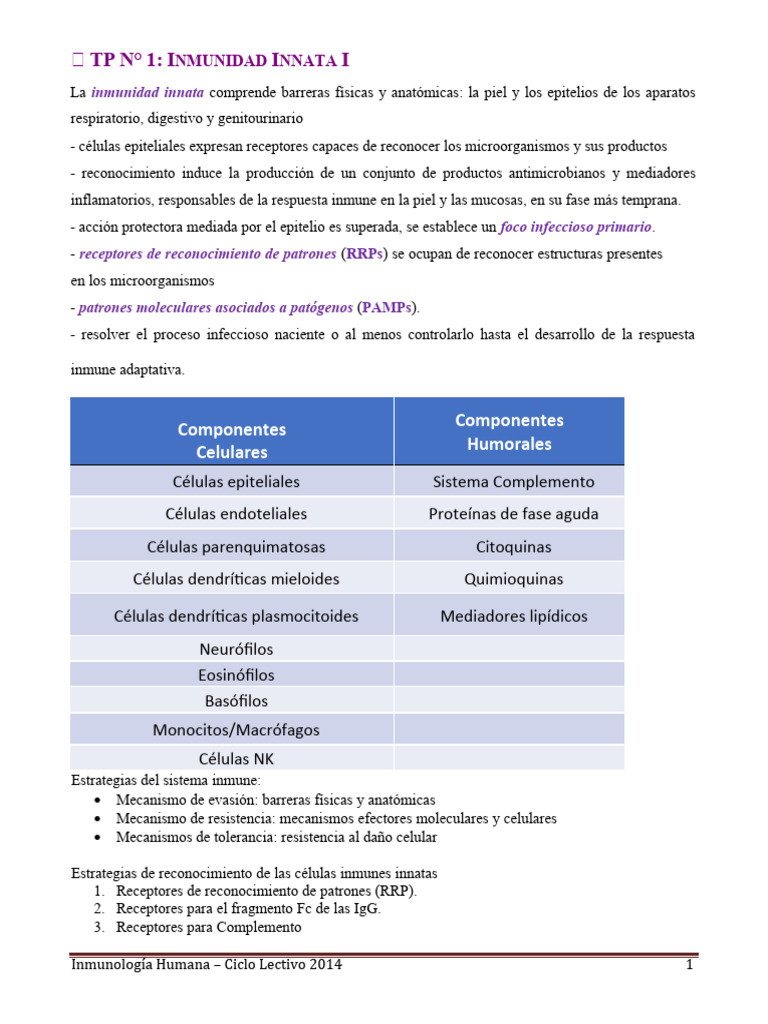 Resu | Descargar gratis PDF | Sistema complementario | Sistema inmune