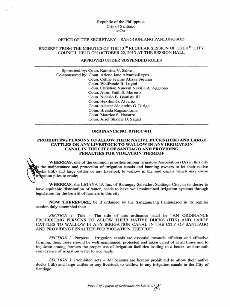 Ord 8thCC 011 | Download Free PDF | Justice | Crime & Violence