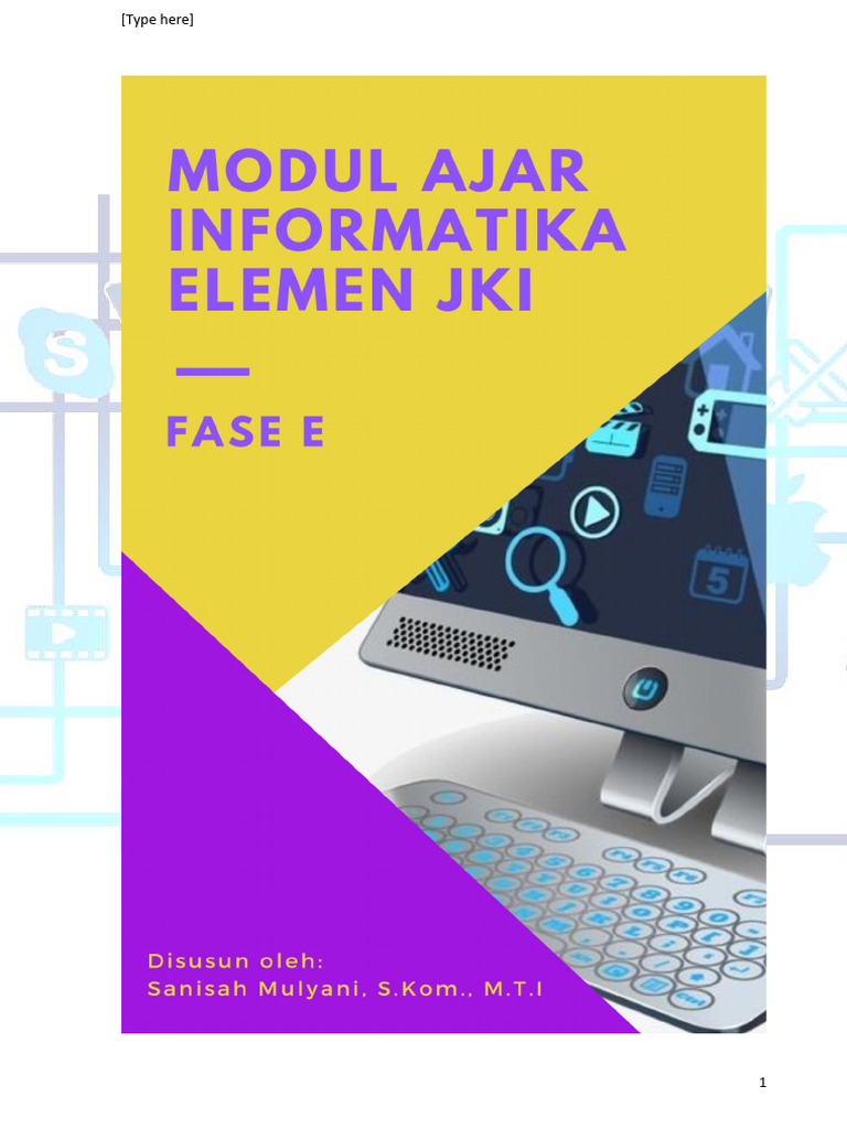 6g - Modul Ajar Informatika - Jaringan Komputer (Inklusif) - Fase E | PDF