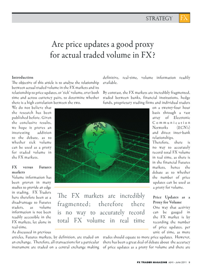 Fxvolume Tick Volume Vs Real Volume Study | PDF | Investing | Financial ...