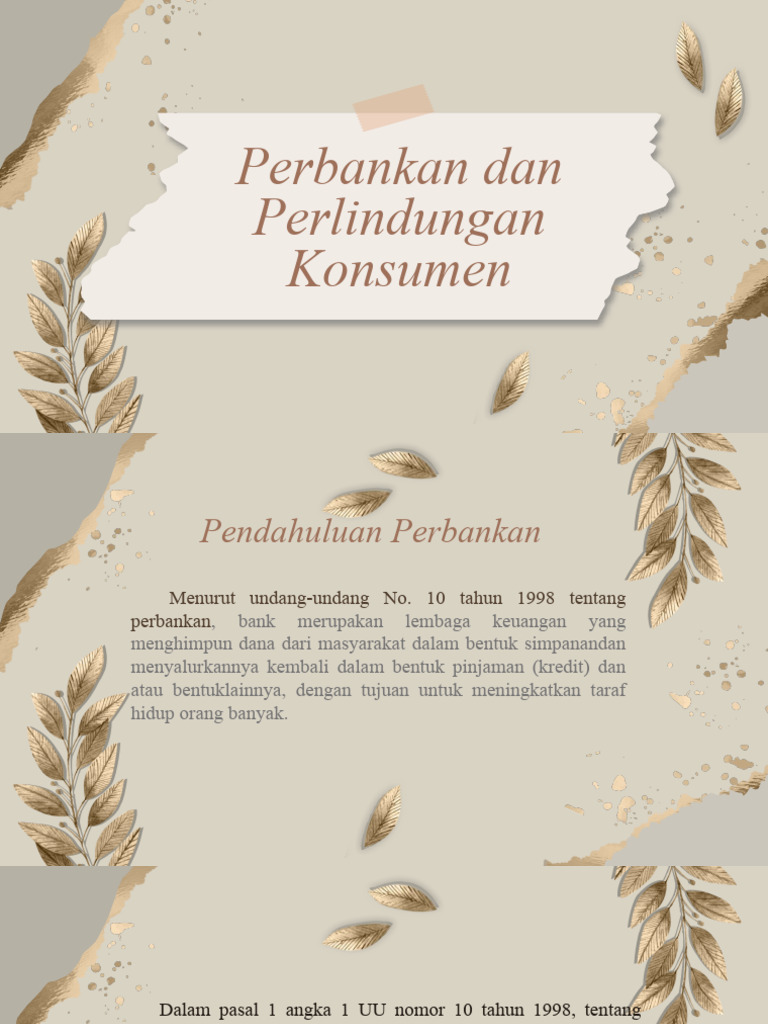 HK. DAGANG - Perbankan Dan Perlindungan Konsumen | PDF